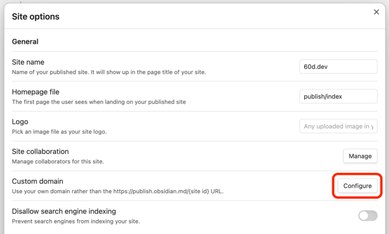 Obsidian Publish 公開サイトで独自ドメインを使うための設定 – ノウハウのハウノ